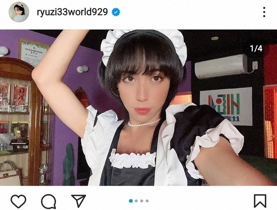 『ryuchell メイド服姿公開で 「めちゃくちゃかわいい」「似合いすぎてる」と絶賛の声』by「スポニチアネックス」: ヤフコメ・ドットコム